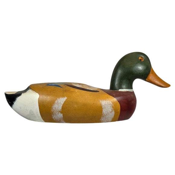 Unbranded | Accents | Vintage Wooden Mallard Duck Decoy Folk Art Rustic ...